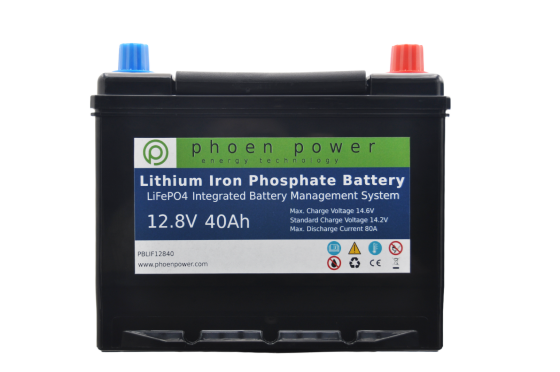 PhoenPower -LiFePO4 Car Battery-PBLIF12840